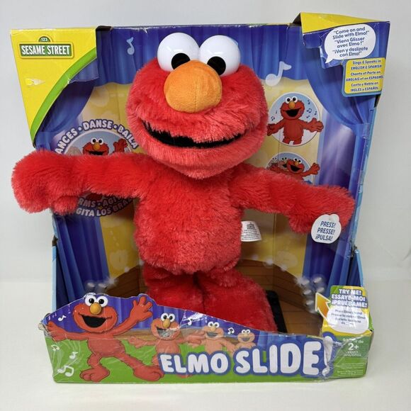 Toys | New English Spanish Elmo Slide Interactive Plush Toy Learn W ...